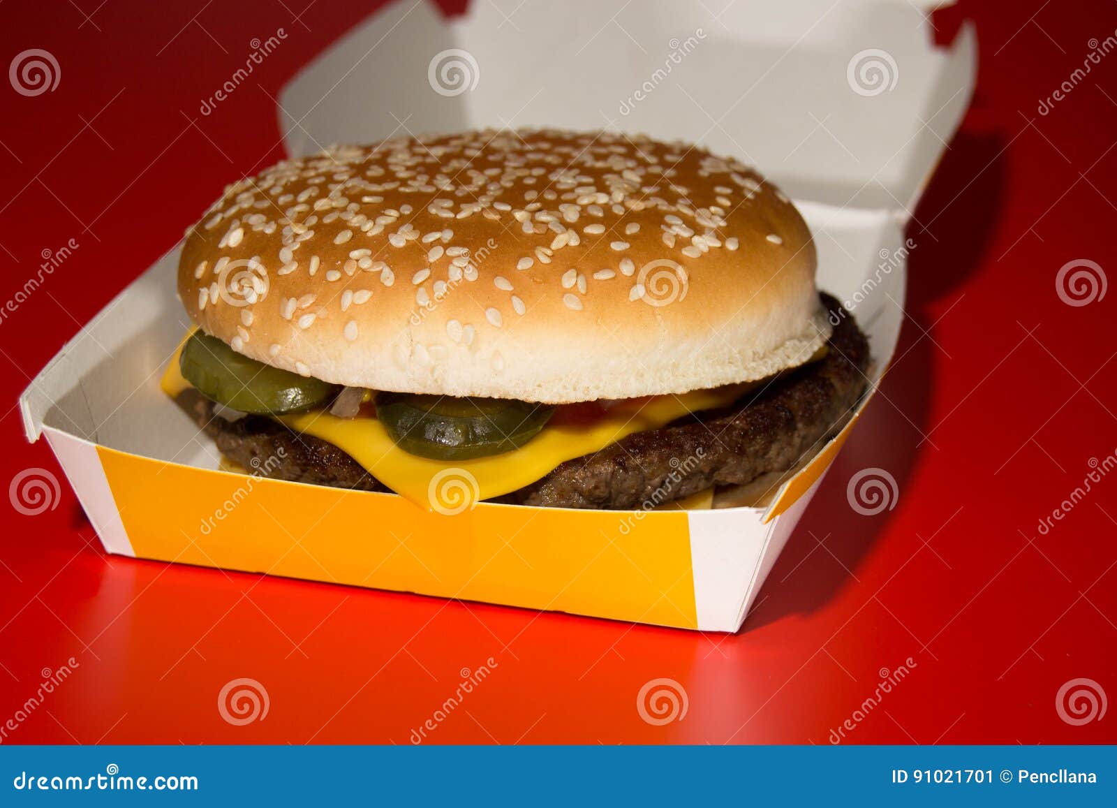 Hamburger stock image. Image of burger, cheeseburger - 91021701