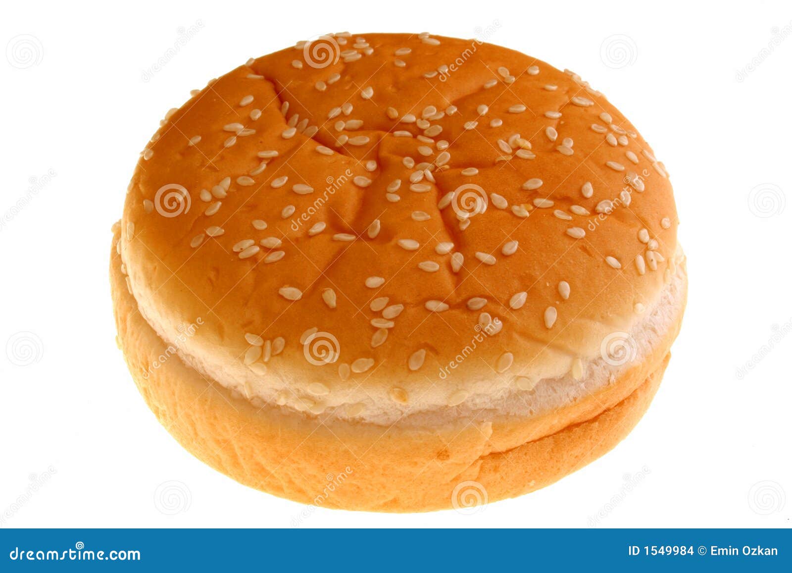 Hamburger roll stock photo. Image of sesames, ready, cooked - 1549984