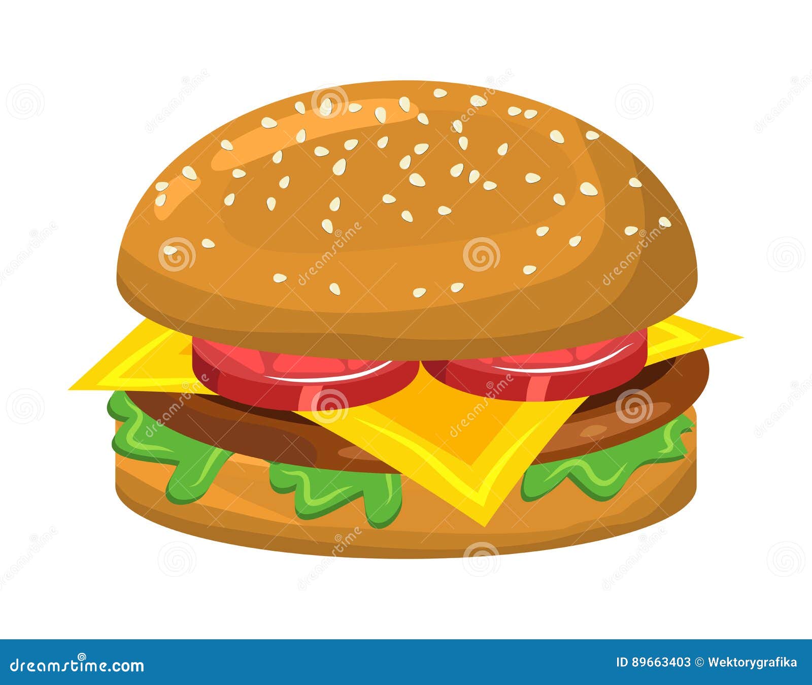 Hamburger Vector Symbol Icon Design. Stock Vector - Illustration of ...