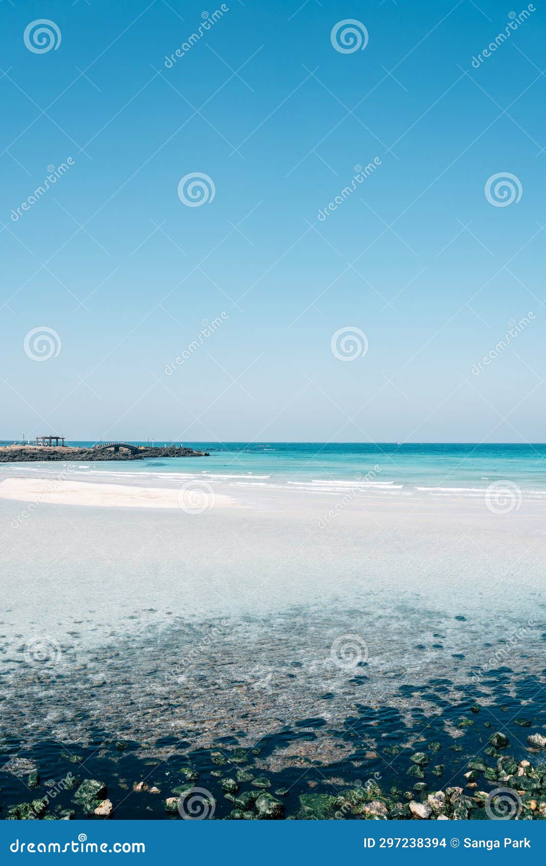 Hamdeok Beach in Jeju Island, Korea Stock Photo - Image of beach ...