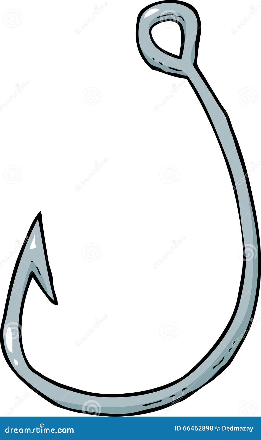 Hameçon de bande dessinée illustration de vecteur. Illustration du ...