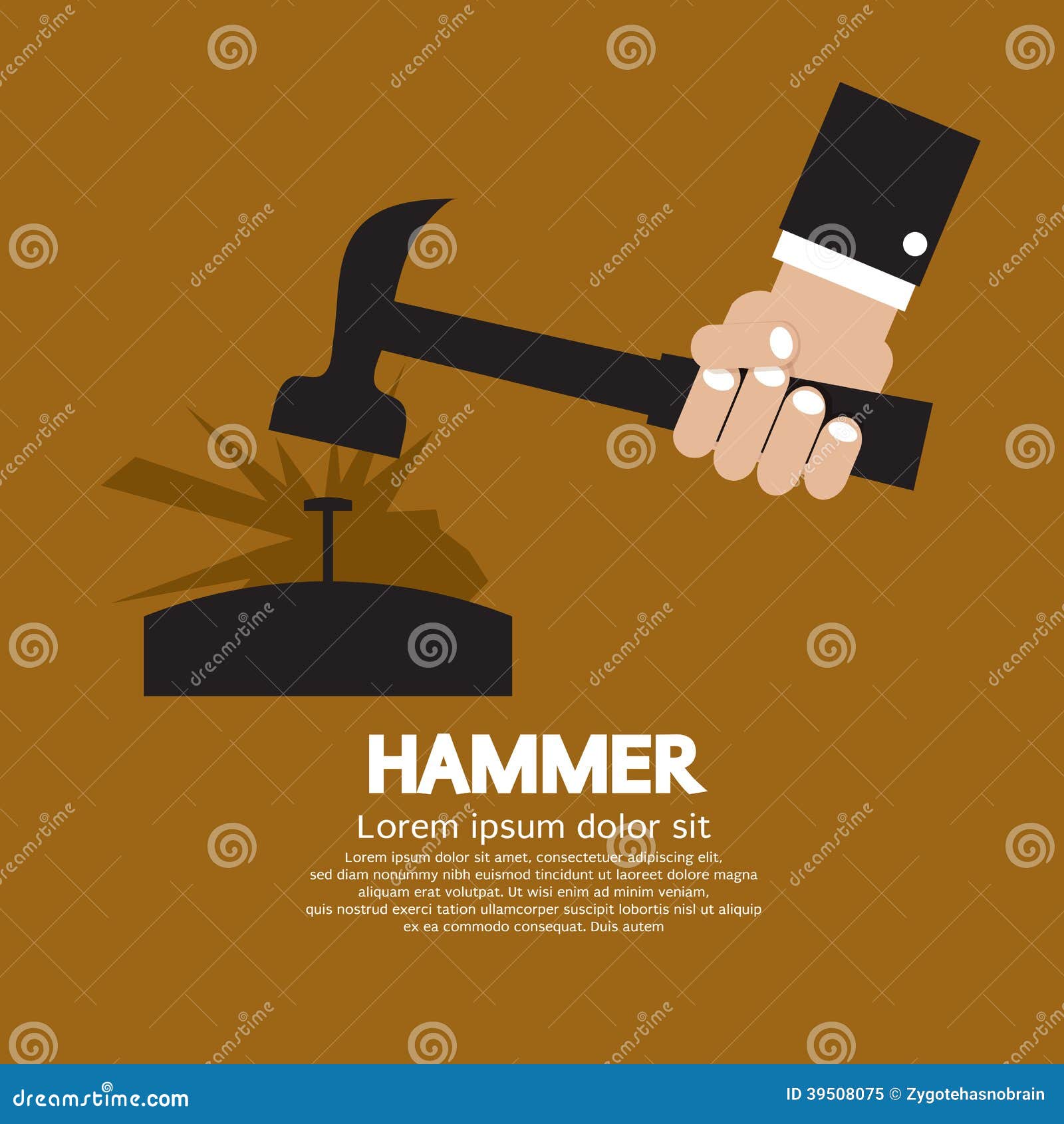 Hamer vector illustratie. Illustration of architectuur - 39508075