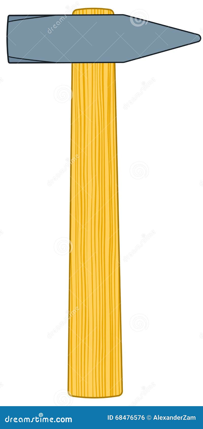 Hamer vector illustratie. Illustration of staal, pictogram - 68476576