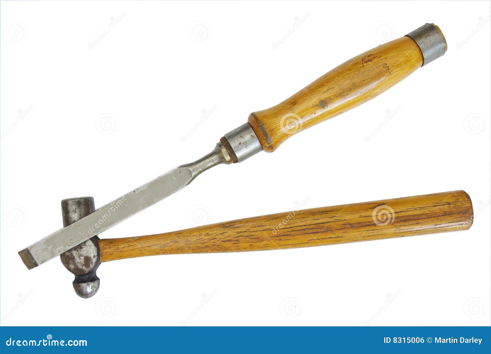Hamer en Beitel stock foto. Image of ambacht, staal, timmerwerk - 8315006