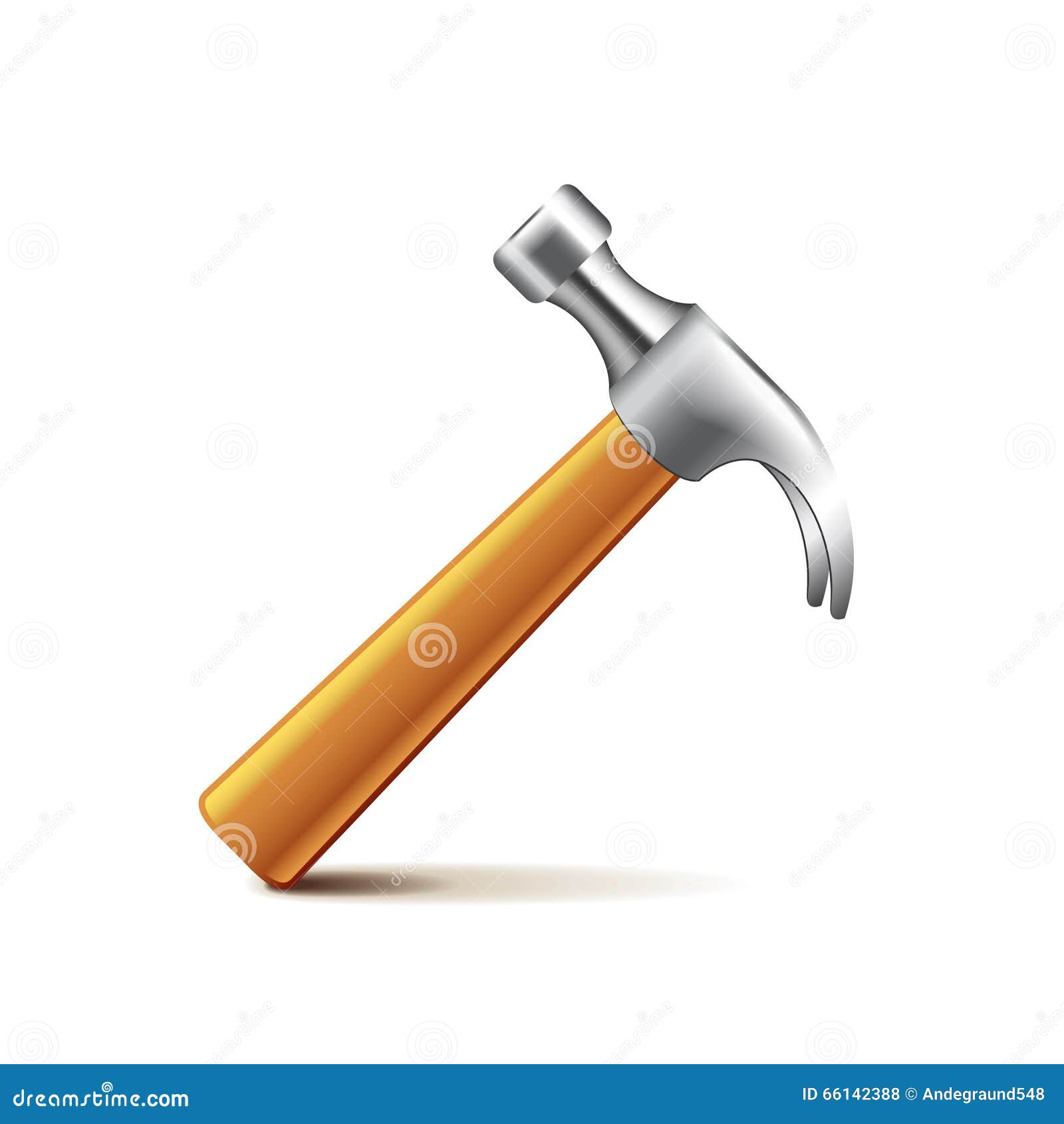Hamer op witte vector vector illustratie. Illustration of hamer - 66142388