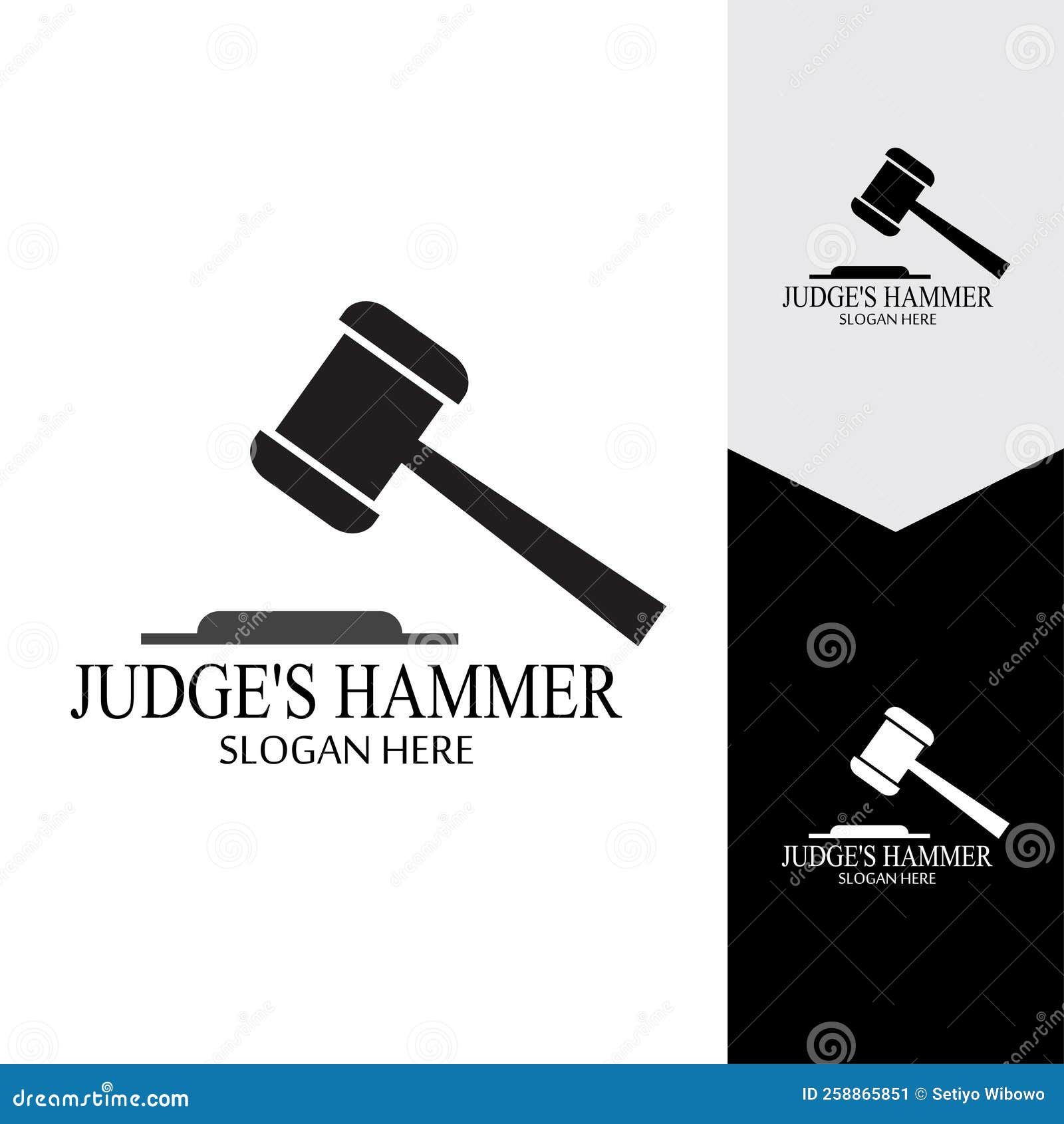 Hamer Van Een Vector Van Het Rechter Pictogram Vector Illustratie ...