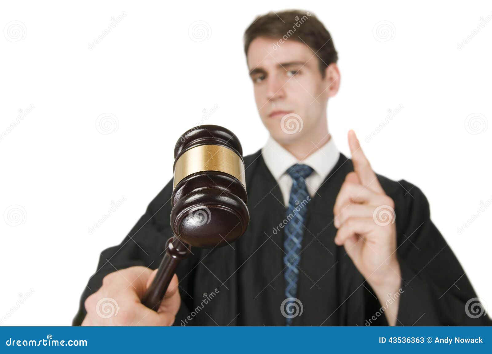 Hamer van rechter op wit stock afbeelding. Image of geïsoleerd - 43536363