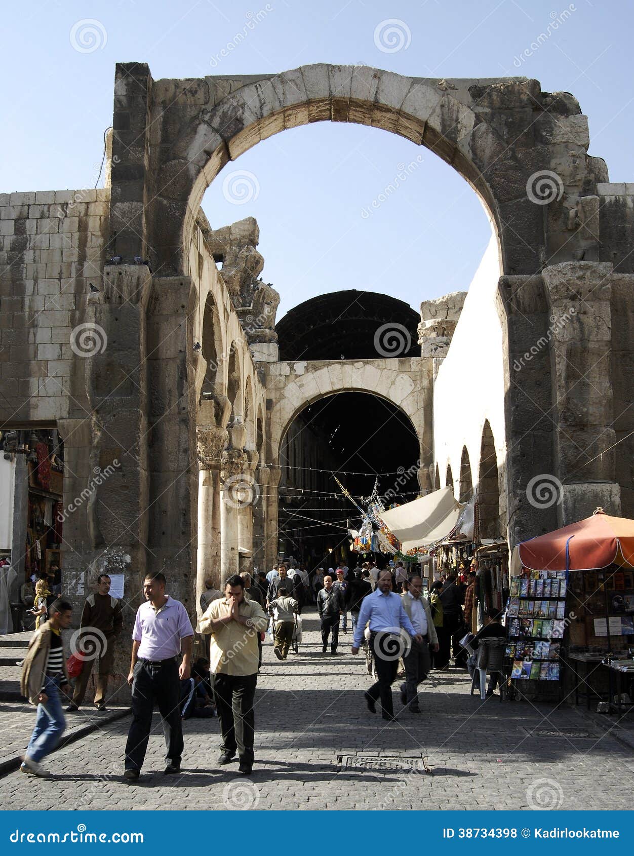 Hamidiye Bazaar in Damascus Editorial Stock Photo - Image of ...