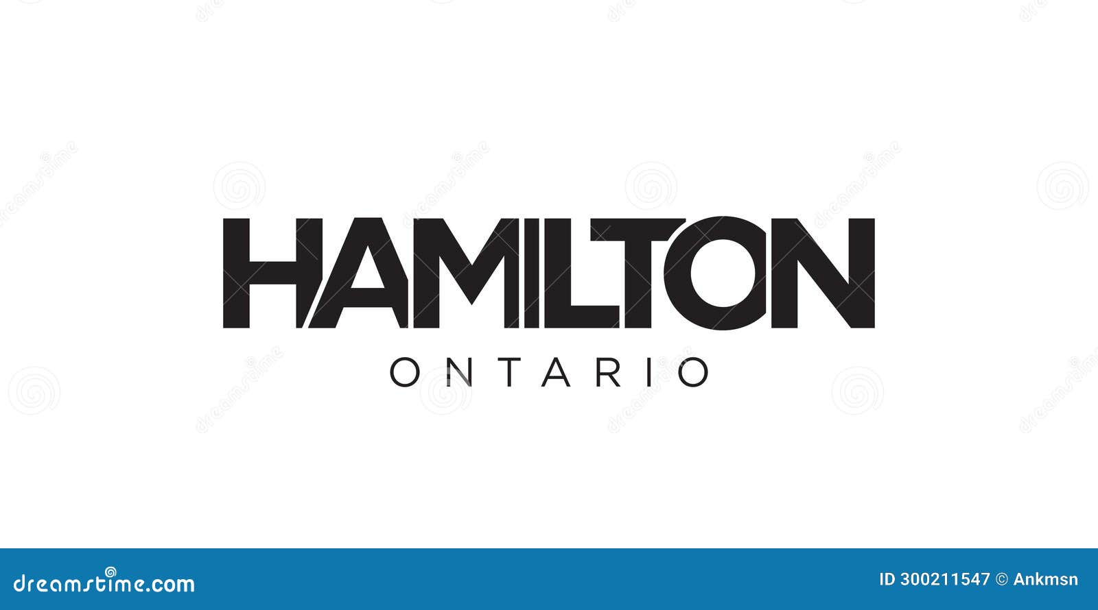 Hamilton in the Canada Emblem. the Design Features a Geometric Style ...