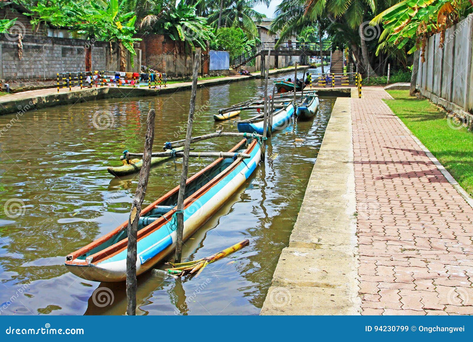 Hamilton Canal, Negombo Sri Lanka Image stock - Image du histoire ...