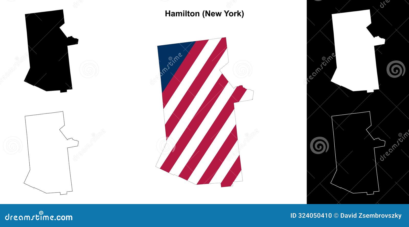 Hamilton outline map stock vector. Illustration of empty - 324050410