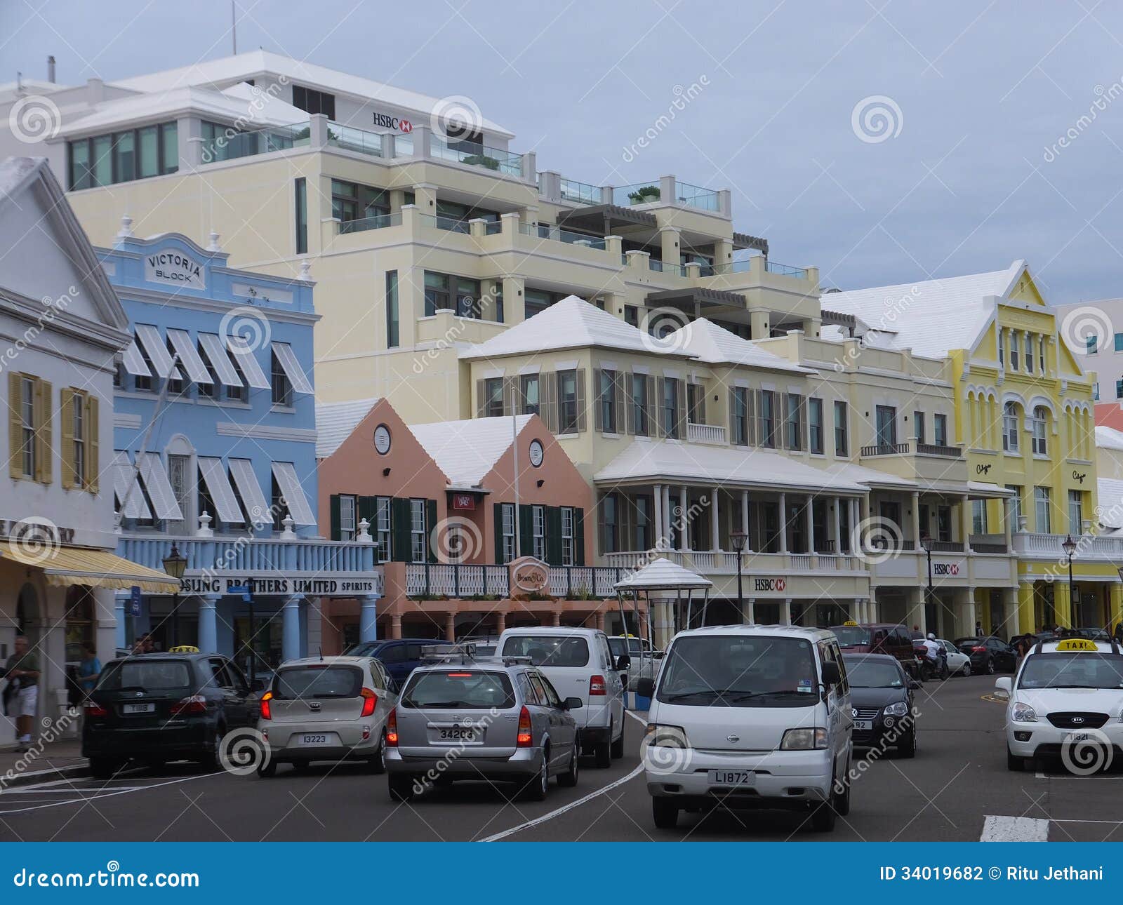 Hamilton Du Centre En Bermudes Photographie éditorial - Image du ...