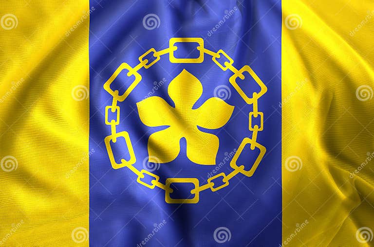 Hamilton-Flaggenillustration Stock Abbildung - Illustration von ...