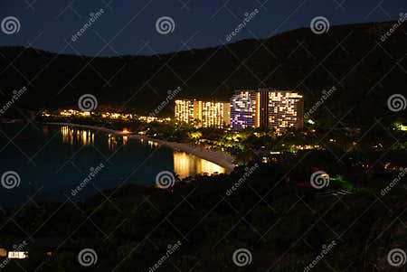 Hamilton Island by night stock photo. Image of view, ocean - 10896650