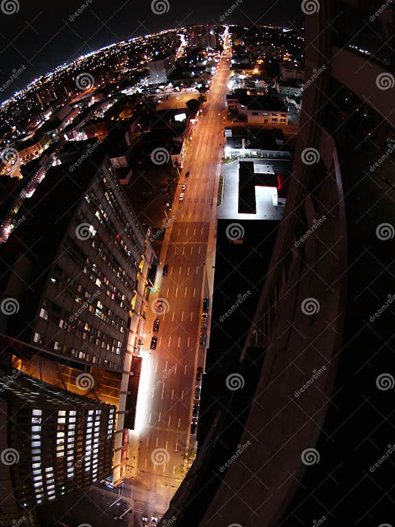 Hamilton night view stock image. Image of view, main, high - 8862235