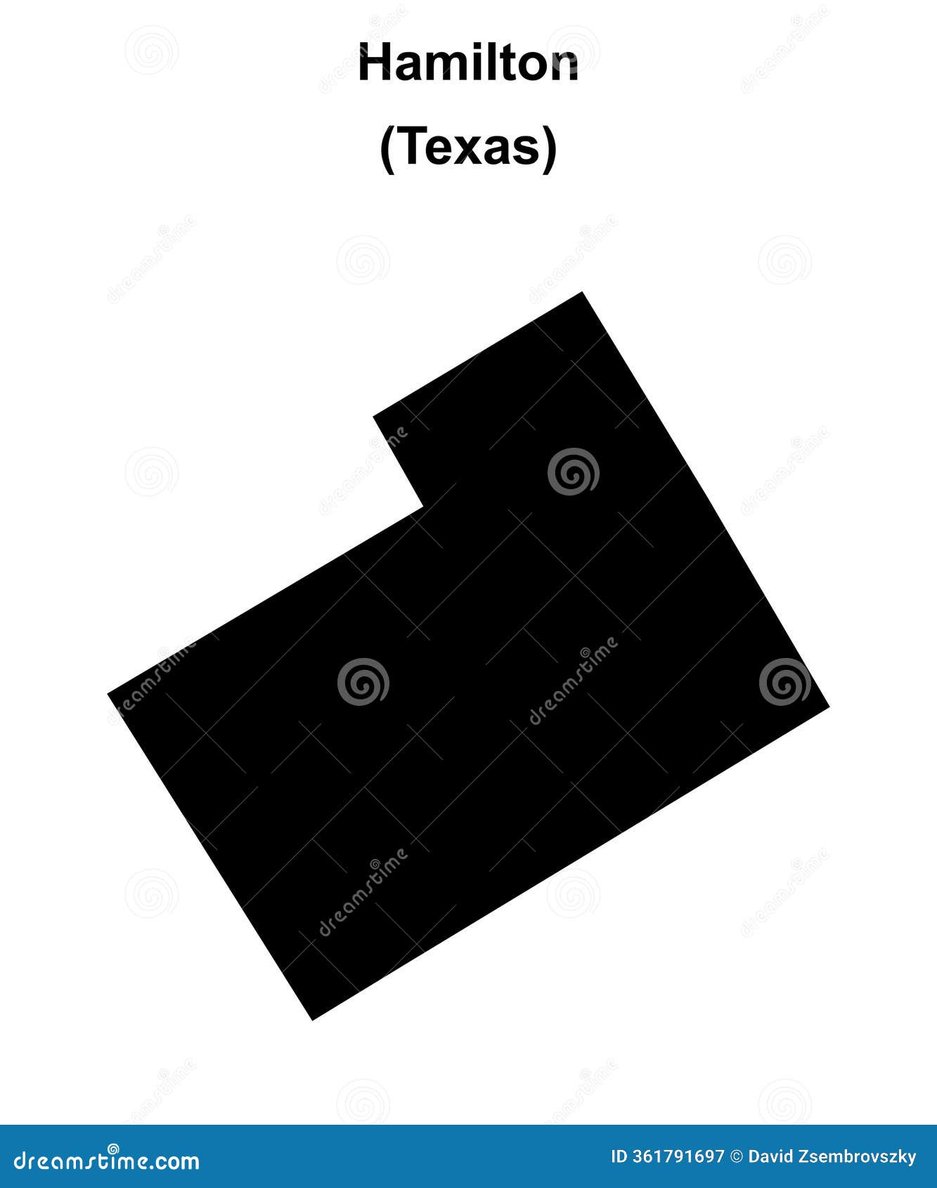 Hamilton Outline Map Cartoon Vector | CartoonDealer.com #361761167