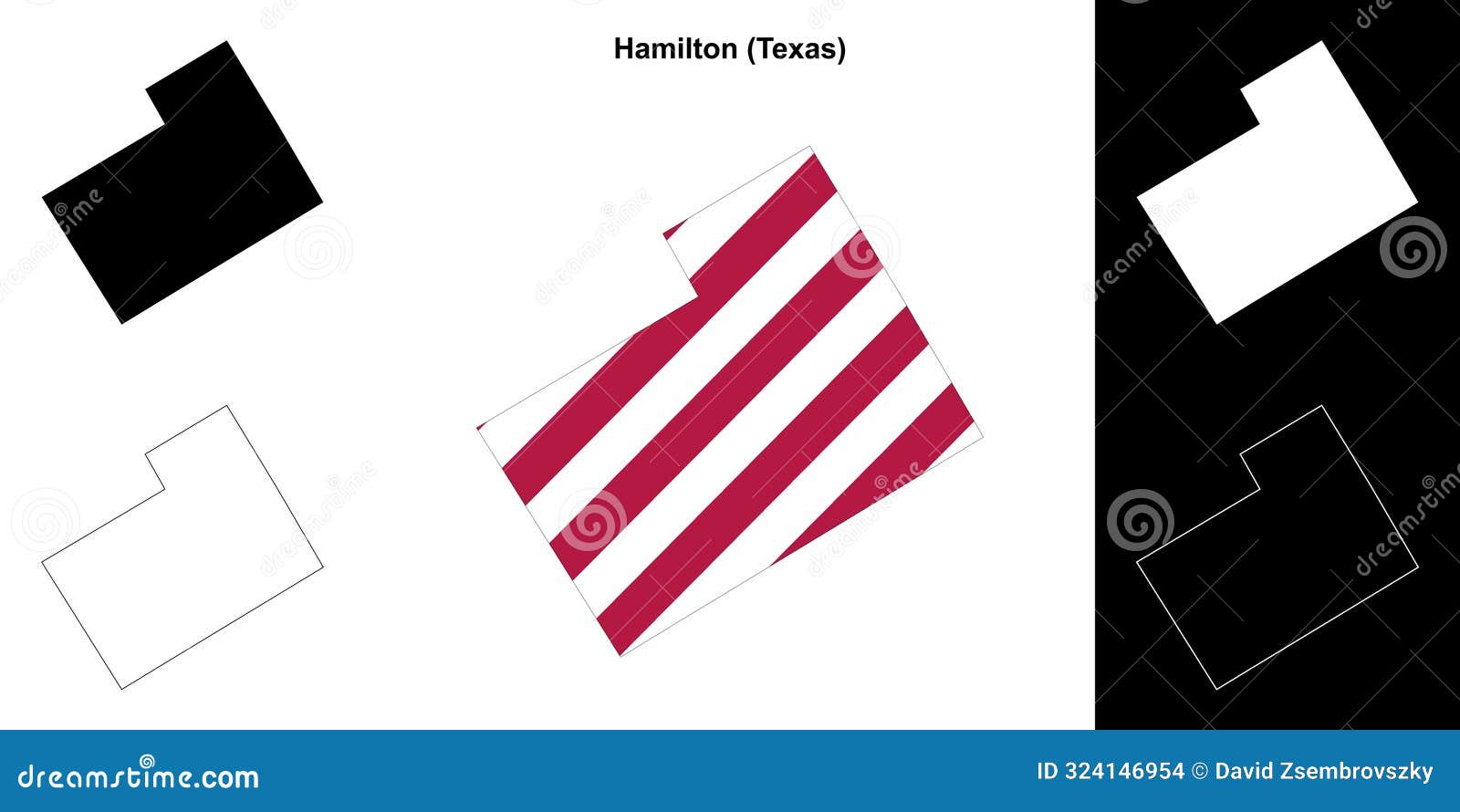 Hamilton Outline Map Royalty-Free Stock Photography | CartoonDealer.com ...