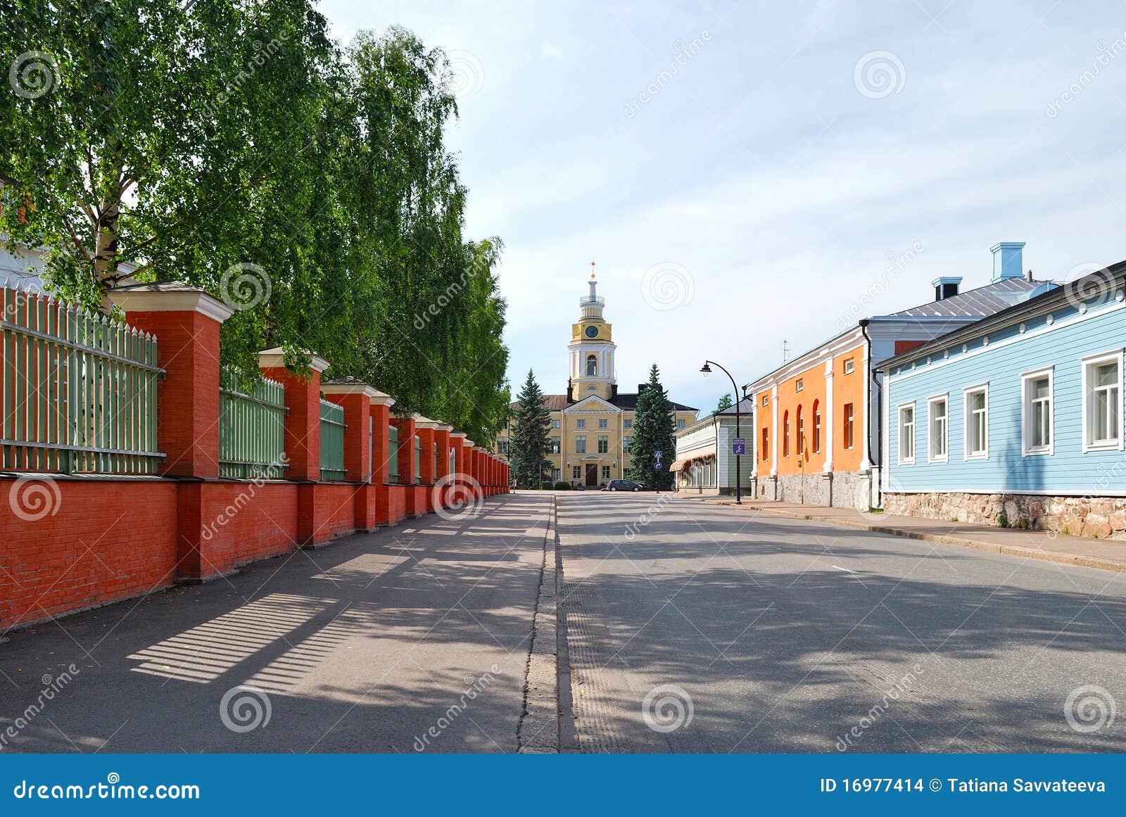 Hamina. Finland stock photo. Image of building, blue - 16977414