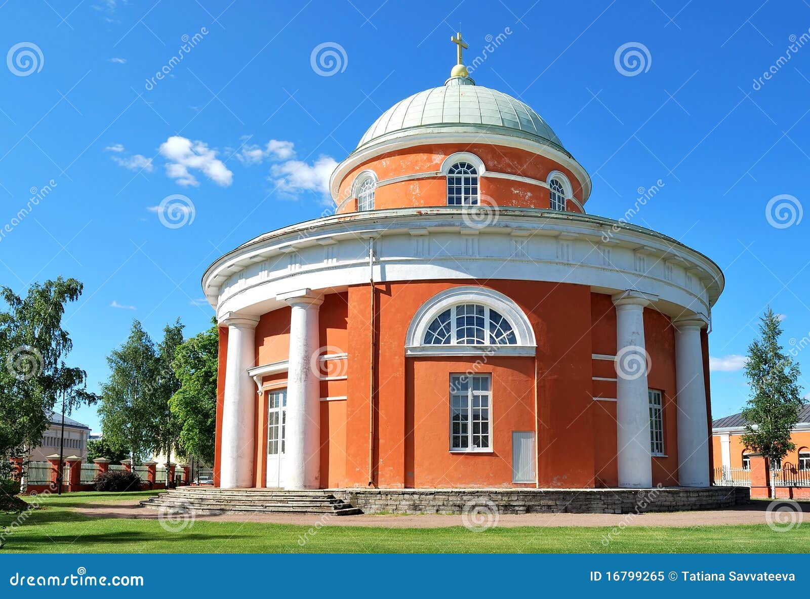 Hamina, Finland. Unique Round Church Stock Image - Image of hamina ...