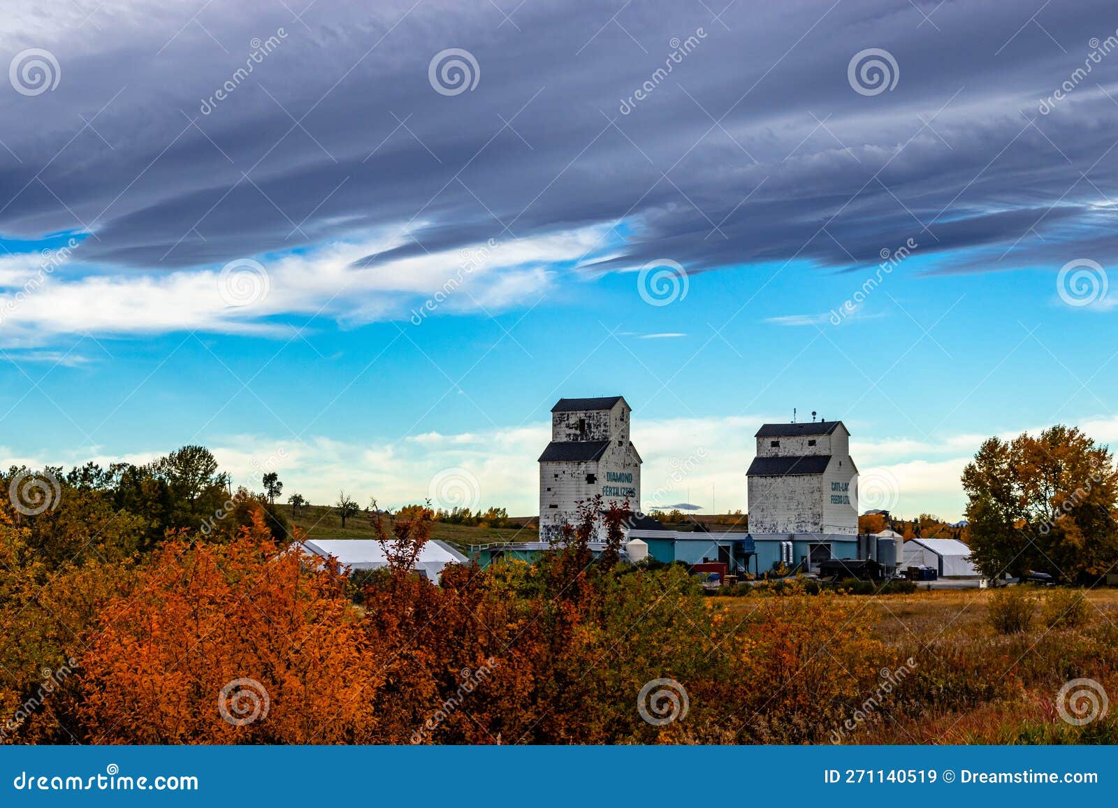 The Hamlet of De Winton in Foothills County Alberta Canada Stock Image ...