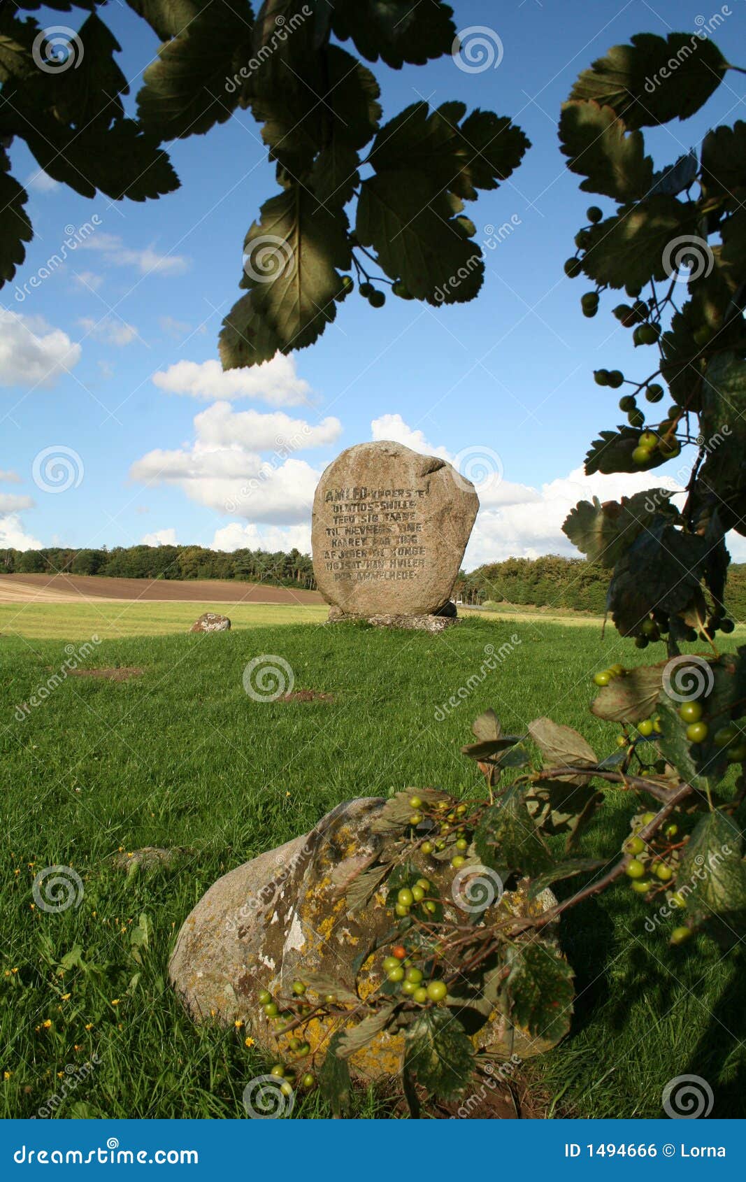 Hamlet s grave stock photo. Image of denmark, ghost, clouds - 1494666