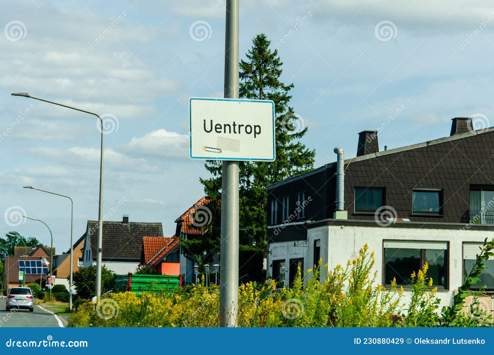 Hamm, Germany - August 24, 2021: Uentrop, a District of the Town Hamm ...