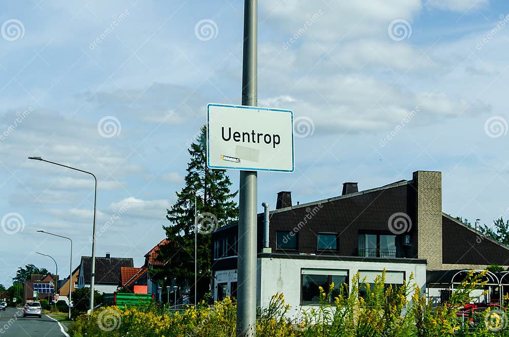 Hamm, Germany - August 24, 2021: Uentrop, a District of the Town Hamm ...