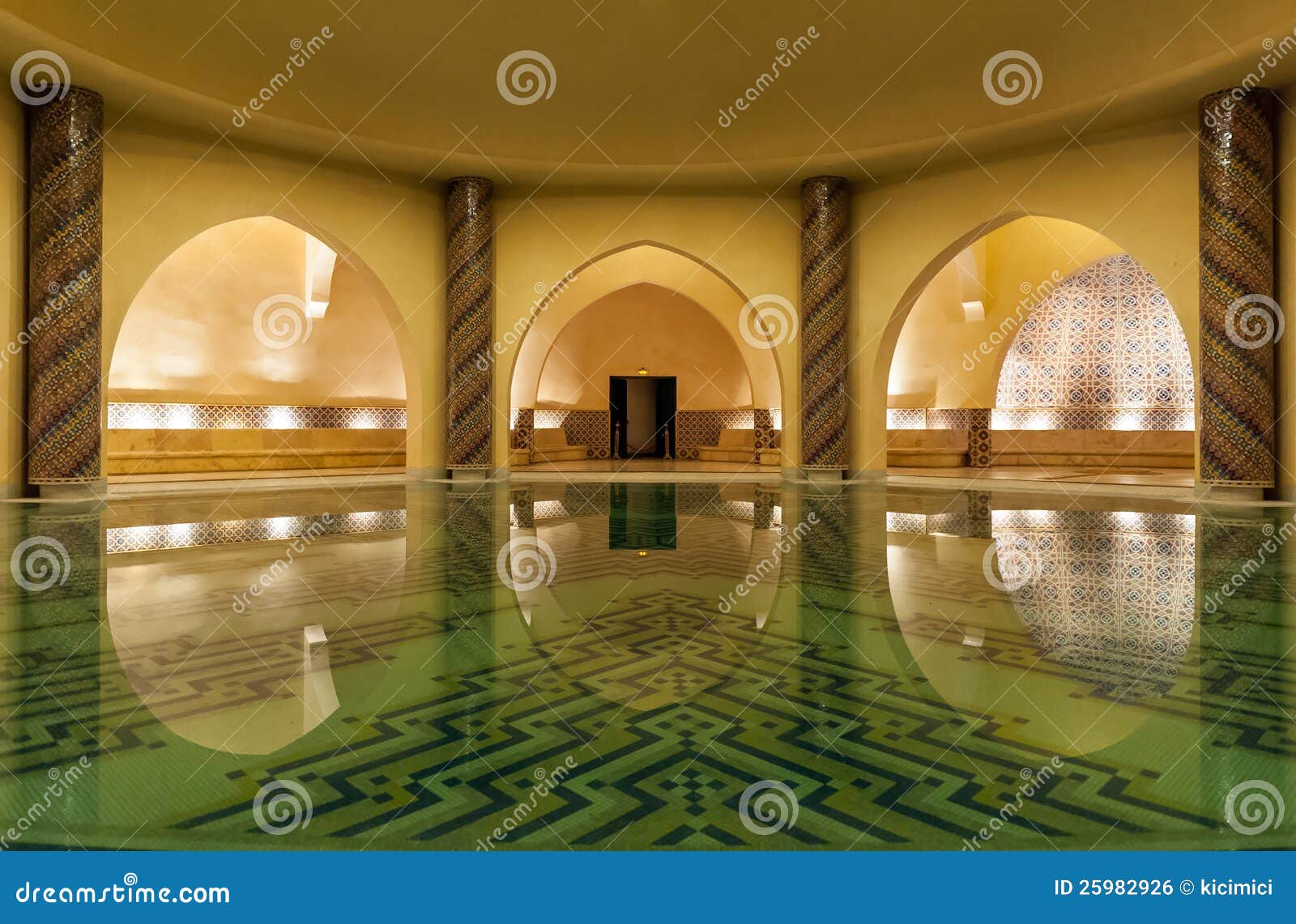 Hammam of Hassan II Mosque in Casablanca Morocco Stock Photo - Image of ...