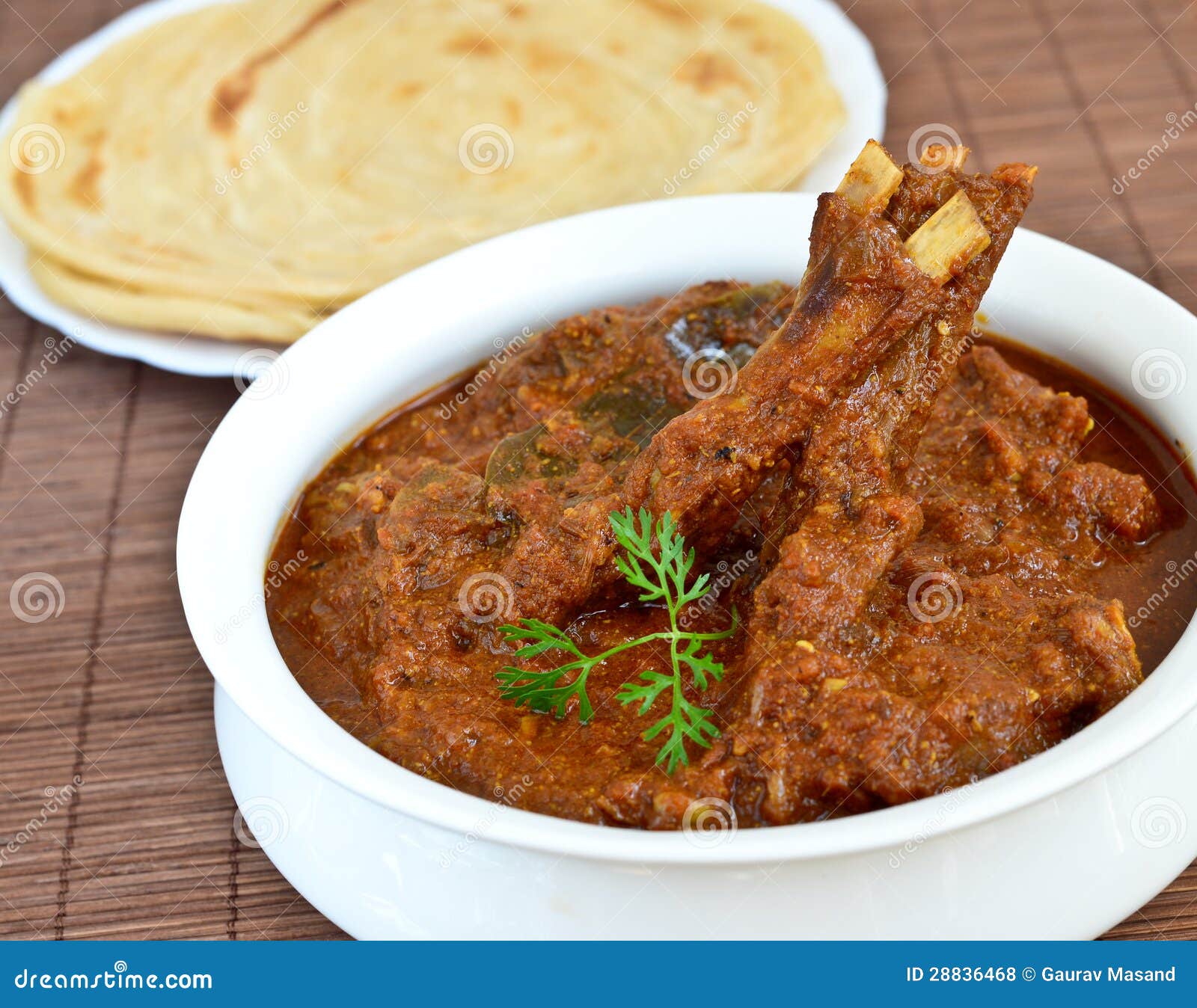 Hammelfleisch-Curry stockfoto. Bild von teller, ethnisch - 28836468