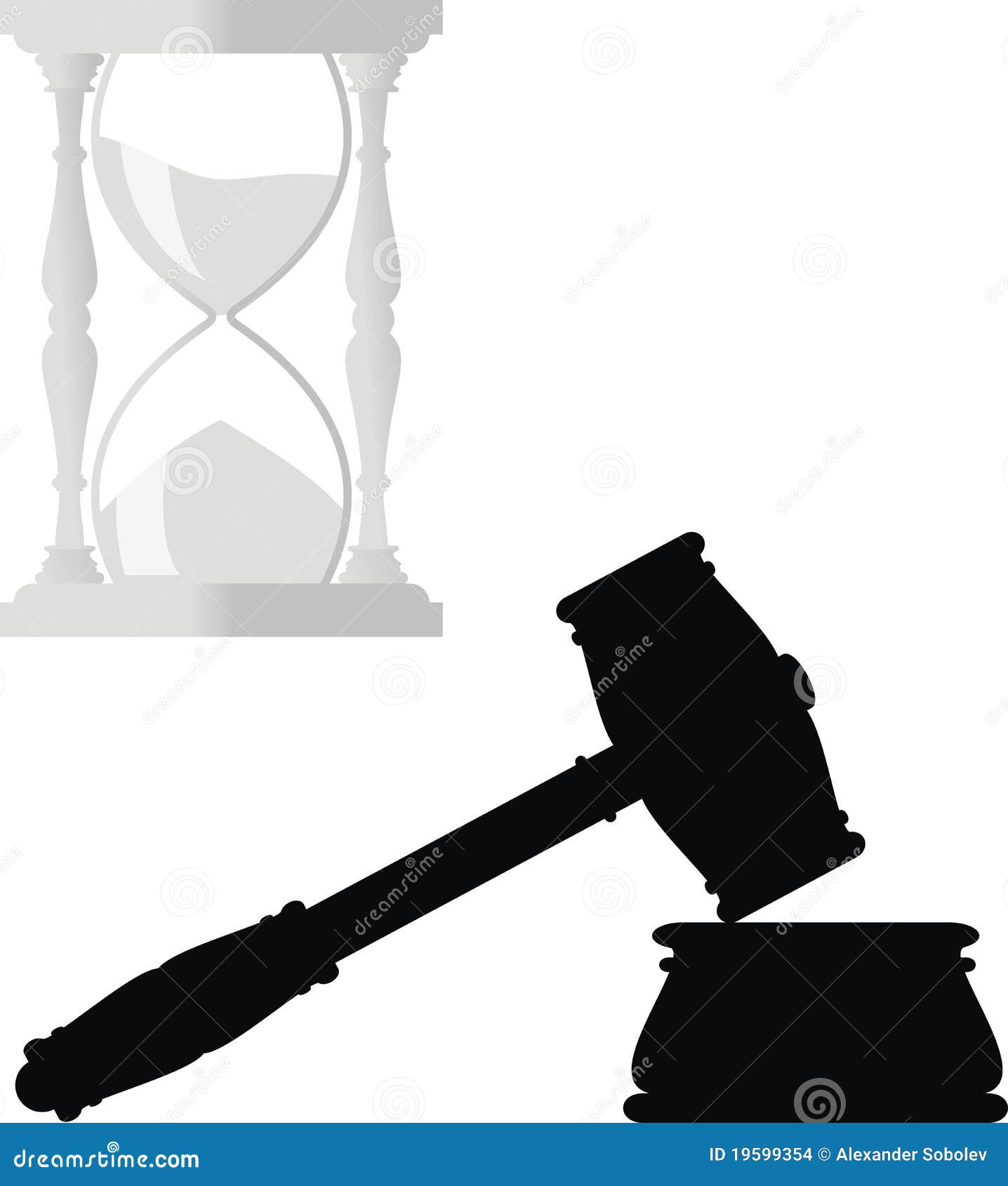 Hammer and Anvil - Symbols of Law, Hourglass Stock Vector ...