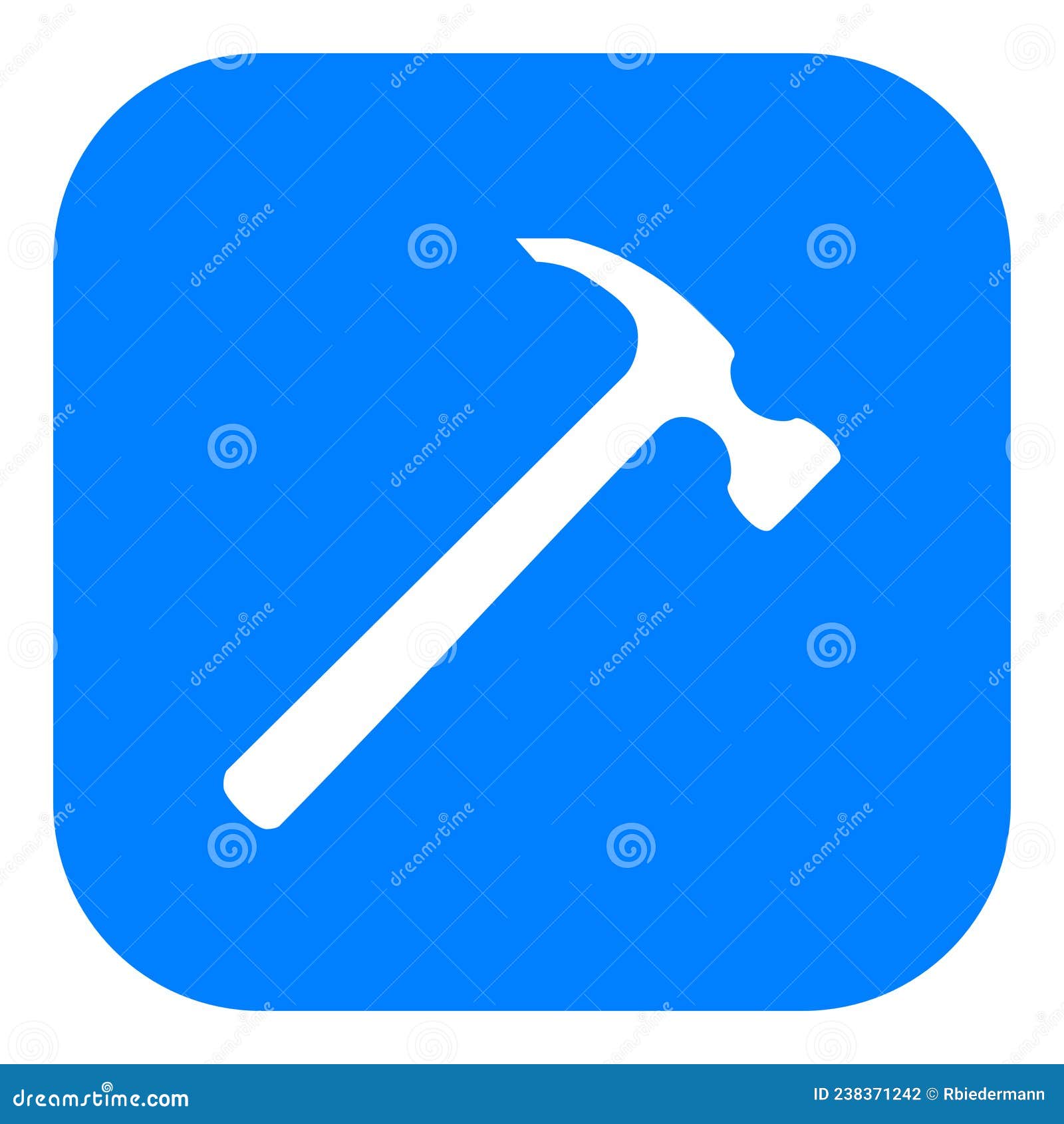 Hammer and app icon stock vector. Illustration of metal - 238371242