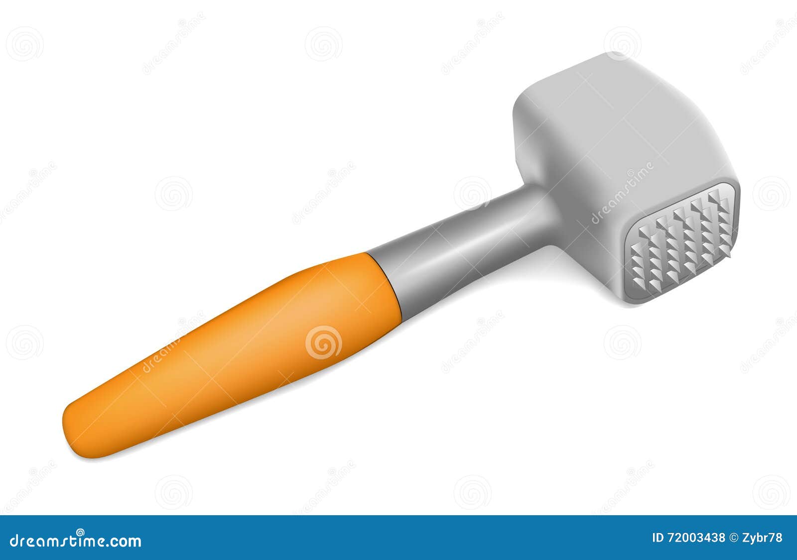 Hammer for Beating the Meat Stock Vector - Illustration of utensil ...