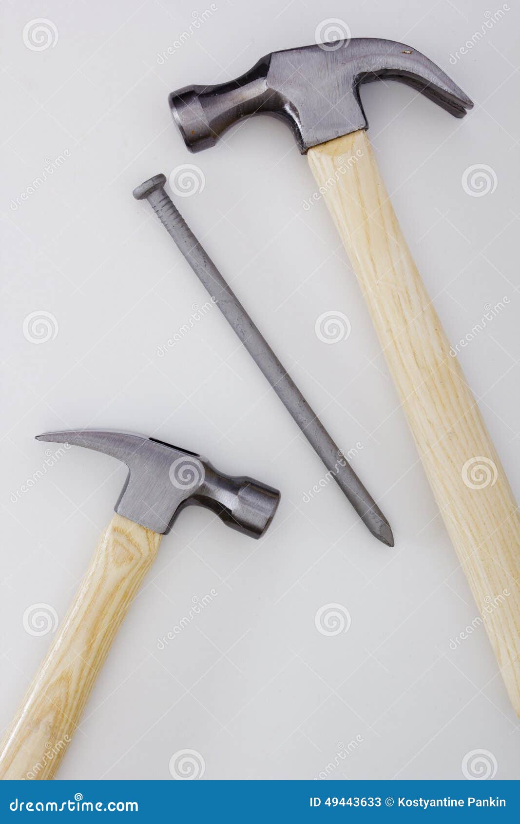 Hammer and big nail stock image. Image of build, nail - 49443633