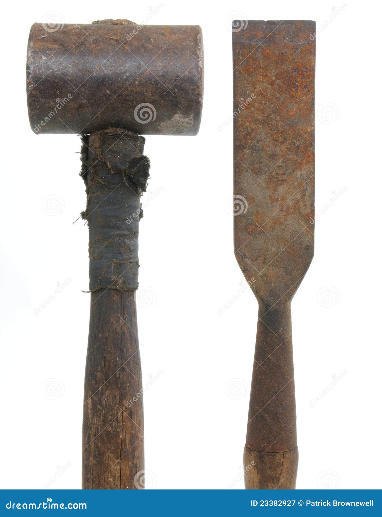 Hammer and chisel stock image. Image of used, hammer - 23382927