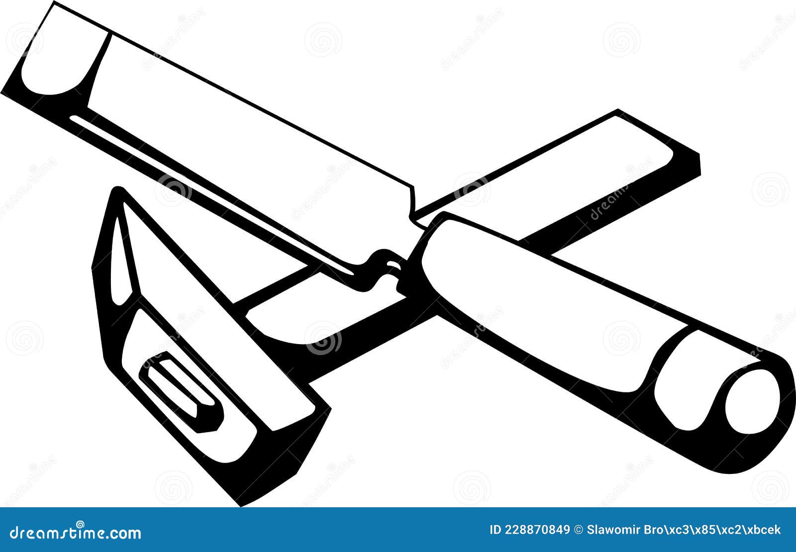 Hammer and Chisel for Carving Stock Vector - Illustration of carpenter ...