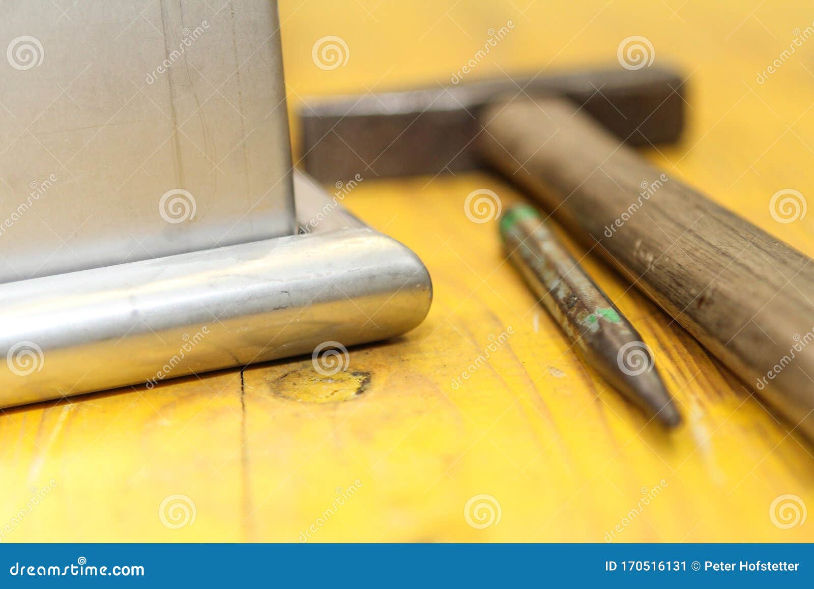 Hammer and Chisel Tools for Plumbers Stock Image - Image of quality ...