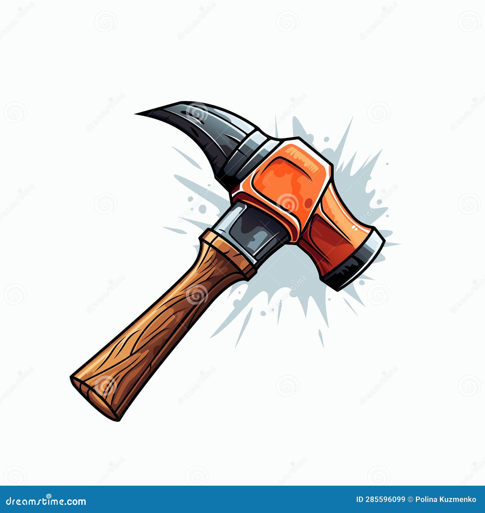 Hammer Clipart Vector Black Outline Drawing | CartoonDealer.com #285244886