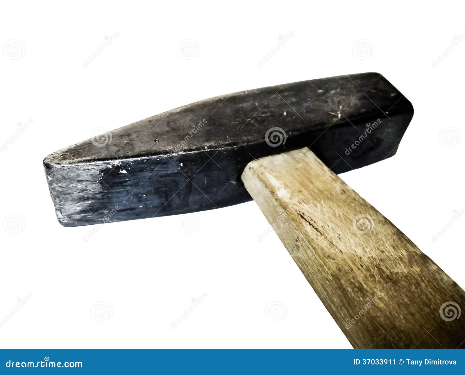 Hammer close-up stock image. Image of brown, closeup - 37033911
