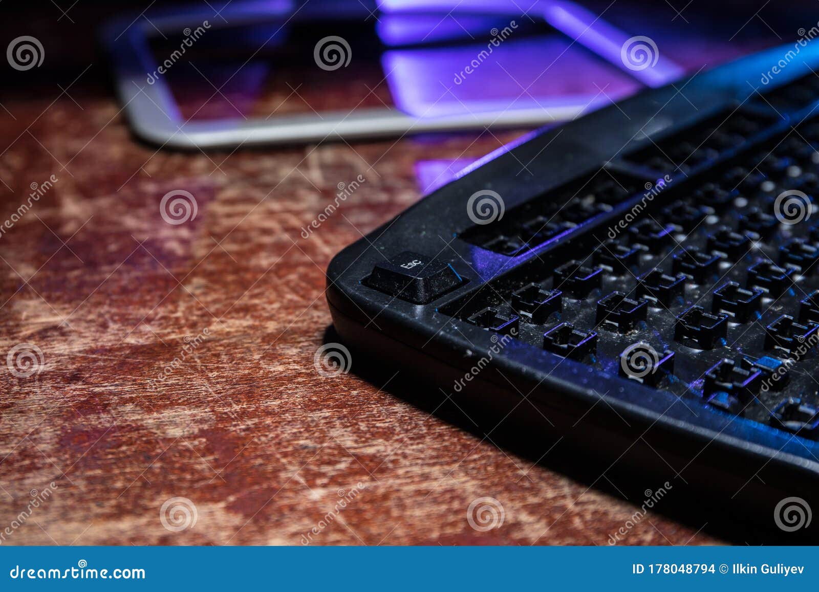 Hammer on Computer Keyboard with Damaged Keys Stock Photo - Image of ...