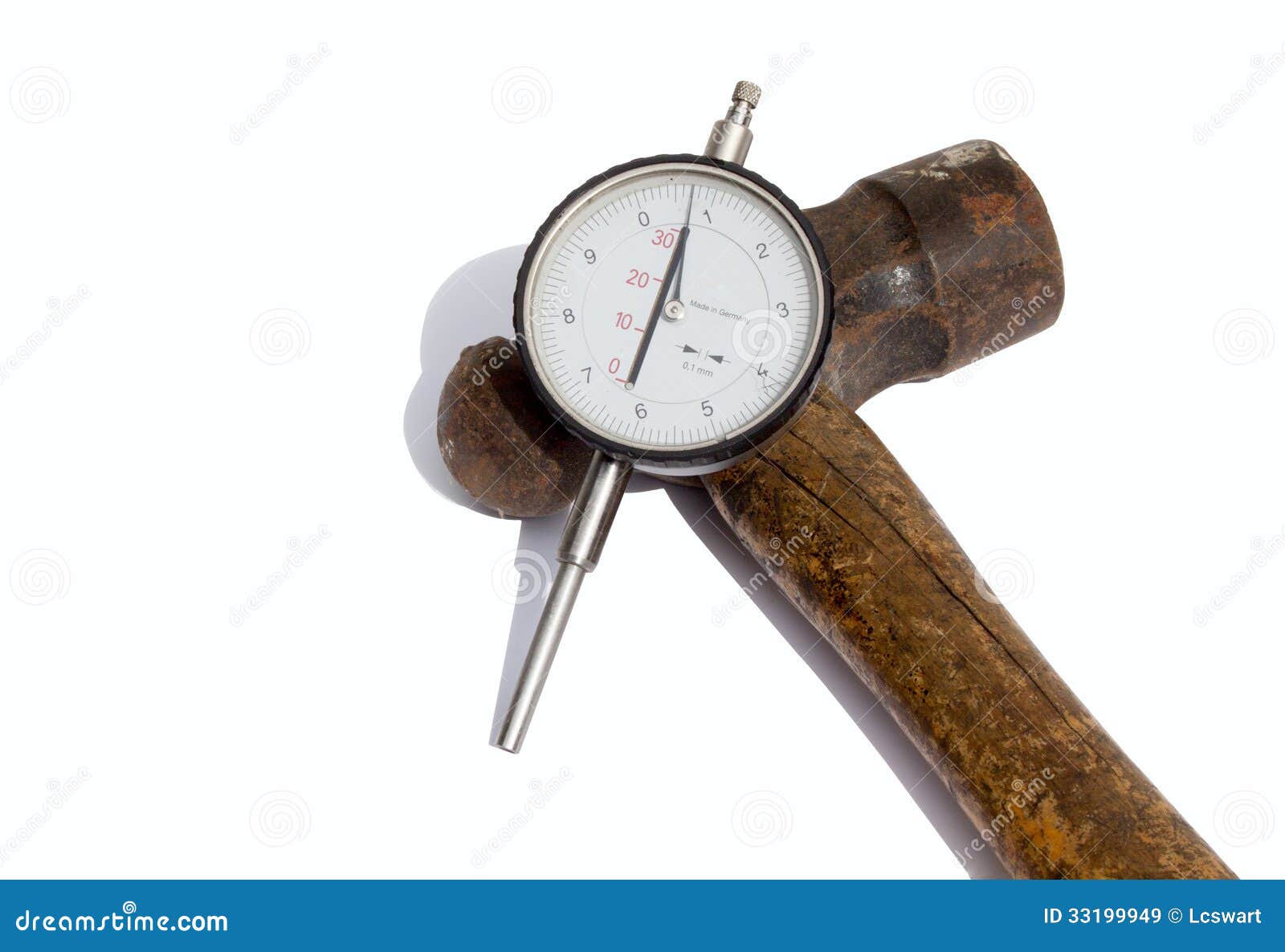 Hammer and Depth Gauge stock image. Image of industry - 33199949