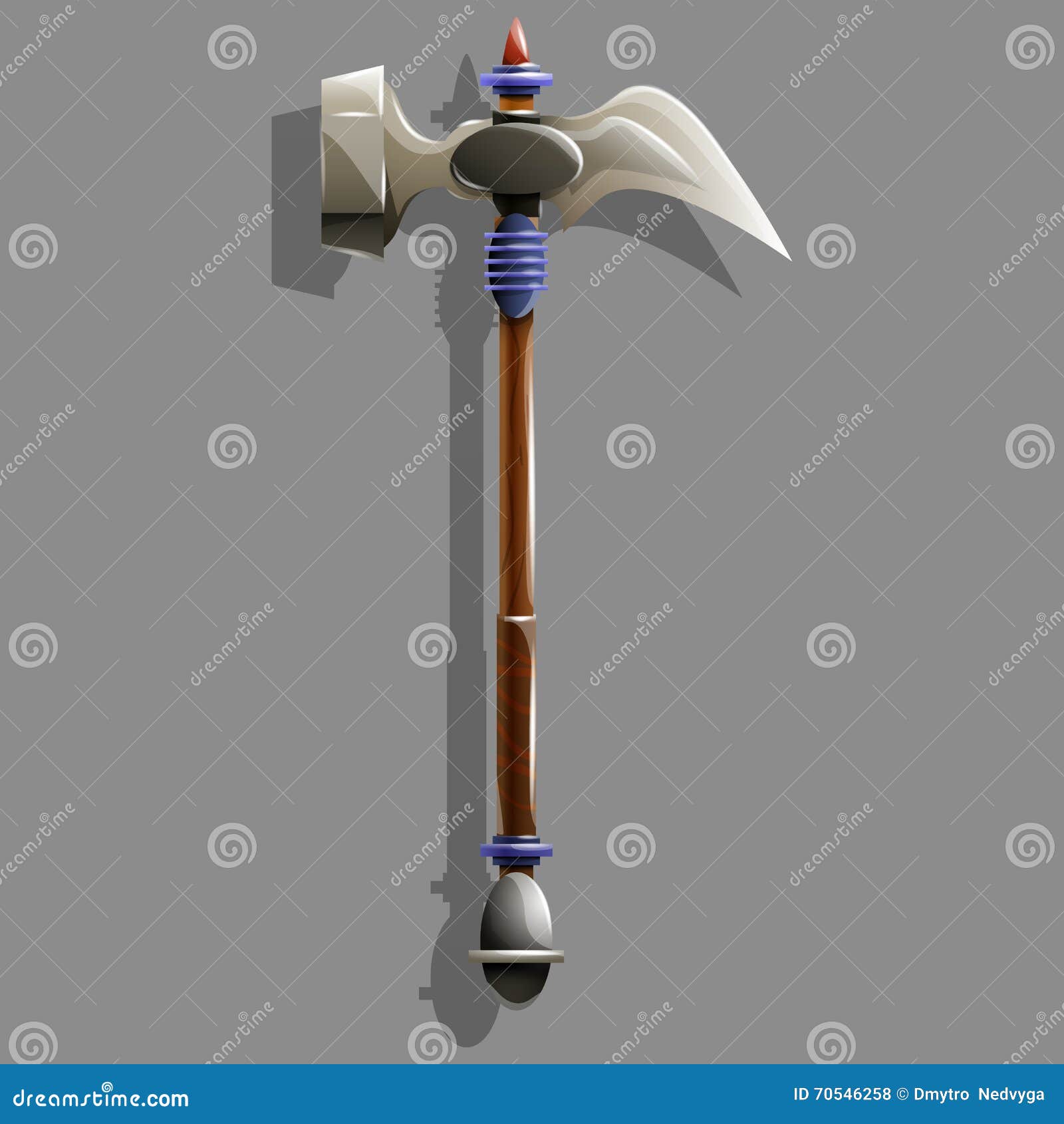 Hammer for game. stock vector. Illustration of blade - 70546258