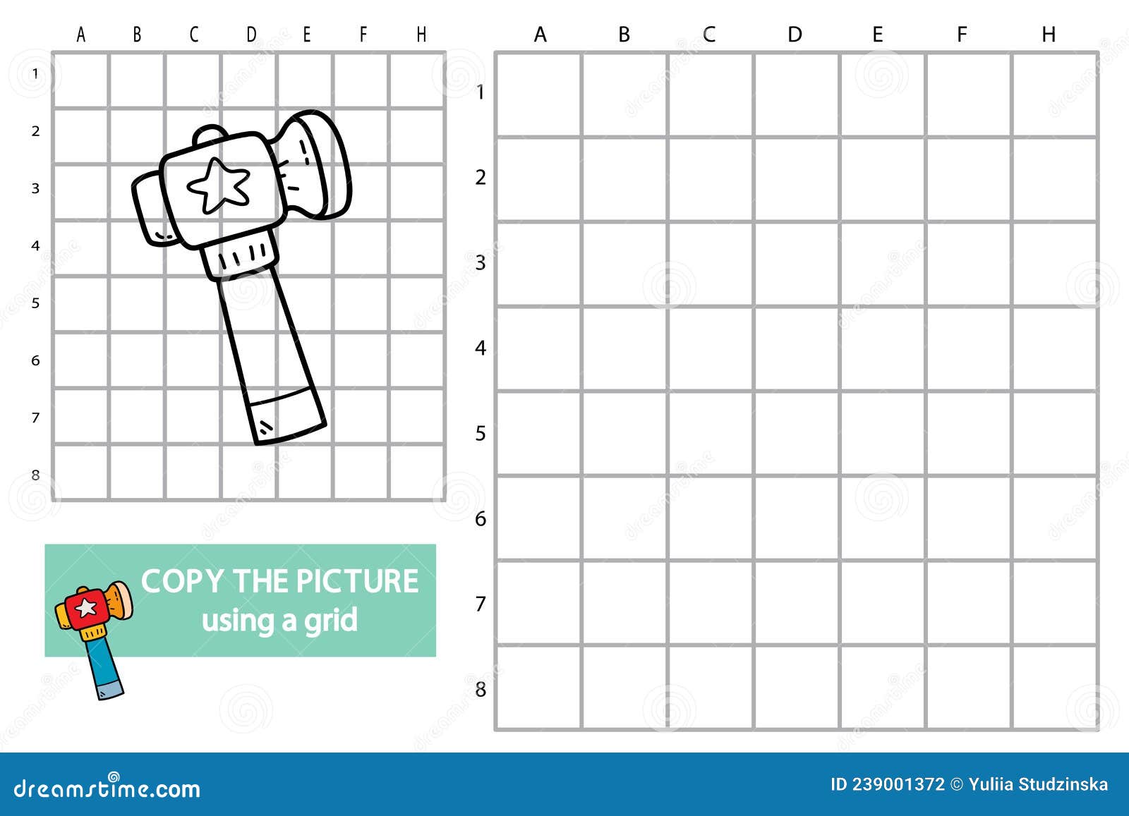 Hammer grid copy picture stock vector. Illustration of activity - 239001372