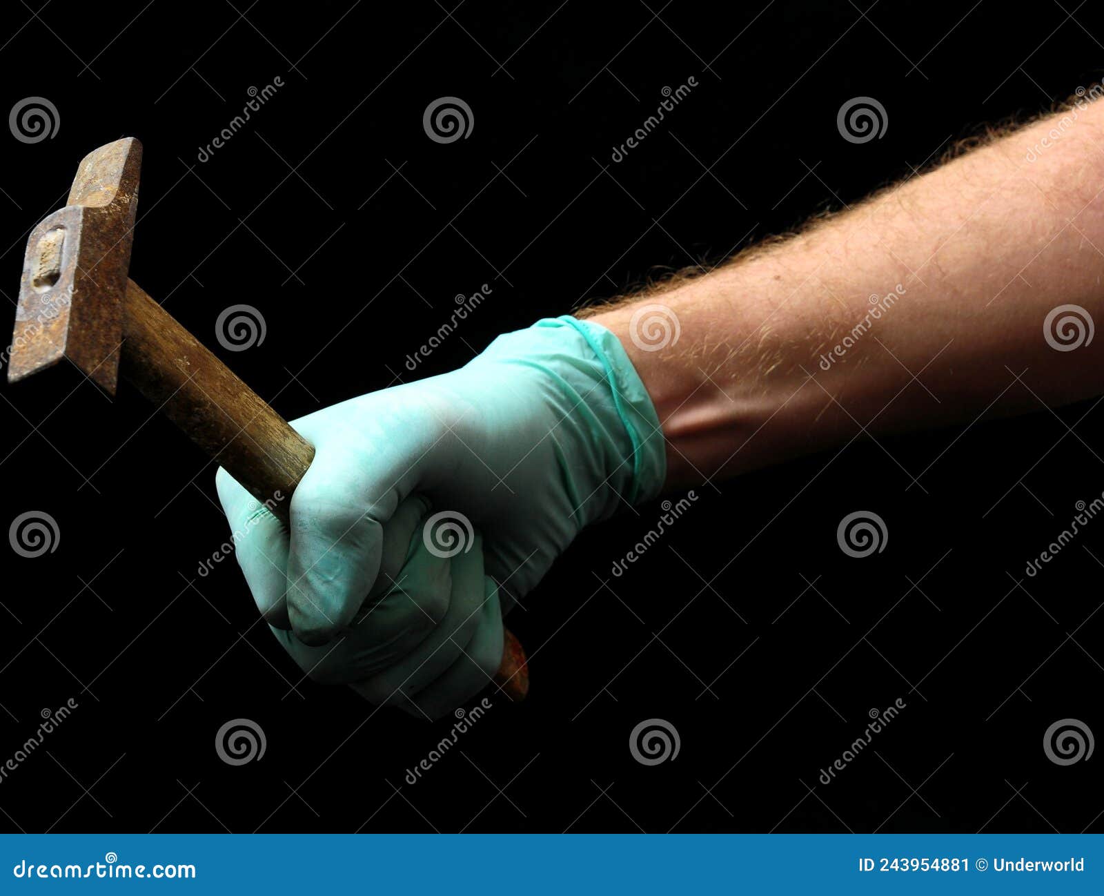 Hammer and a Hand stock image. Image of head, handyman - 243954881