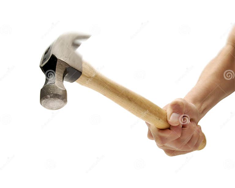 Hammer Hand Hammering Tool stock photo. Image of nailing - 3609968