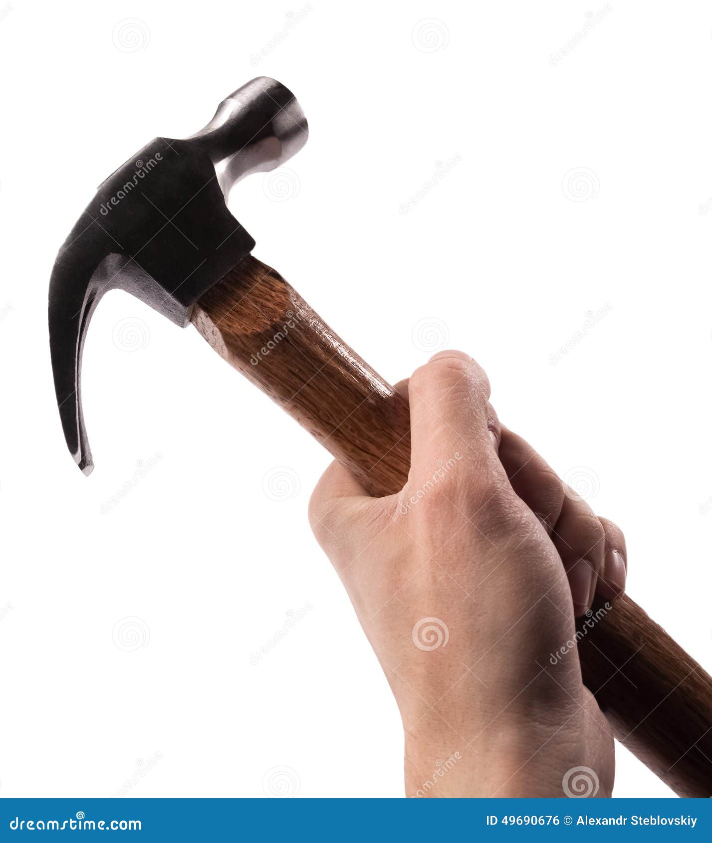 Hammer stock photo. Image of steel, black, hand, tool - 49690676