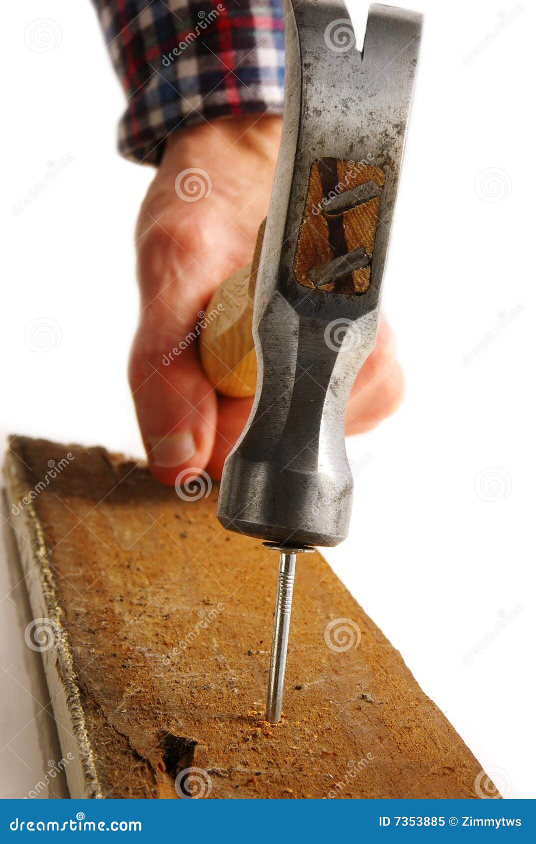 Hammer hit stock image. Image of worker, carpenter, handyman - 7353885