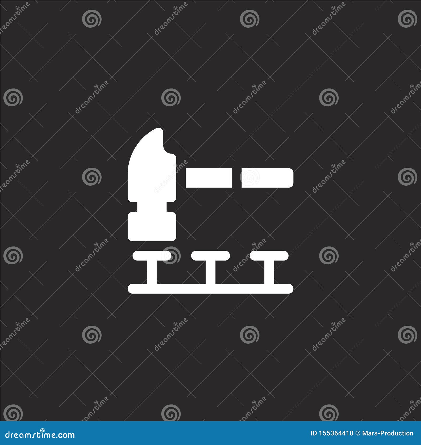 Hammer Icon. Filled Hammer Icon for Website Design and Mobile, App ...
