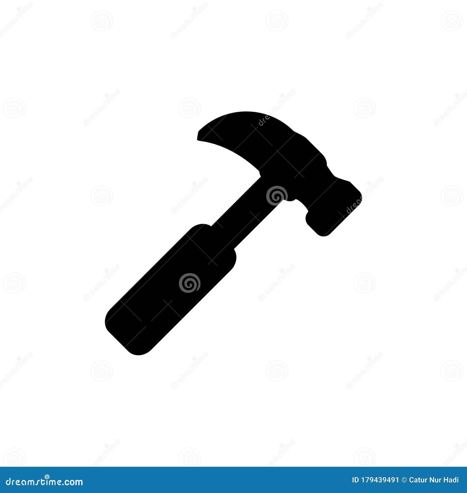 Hammer Icon Flat Vector Template Design Trendy Stock Vector ...