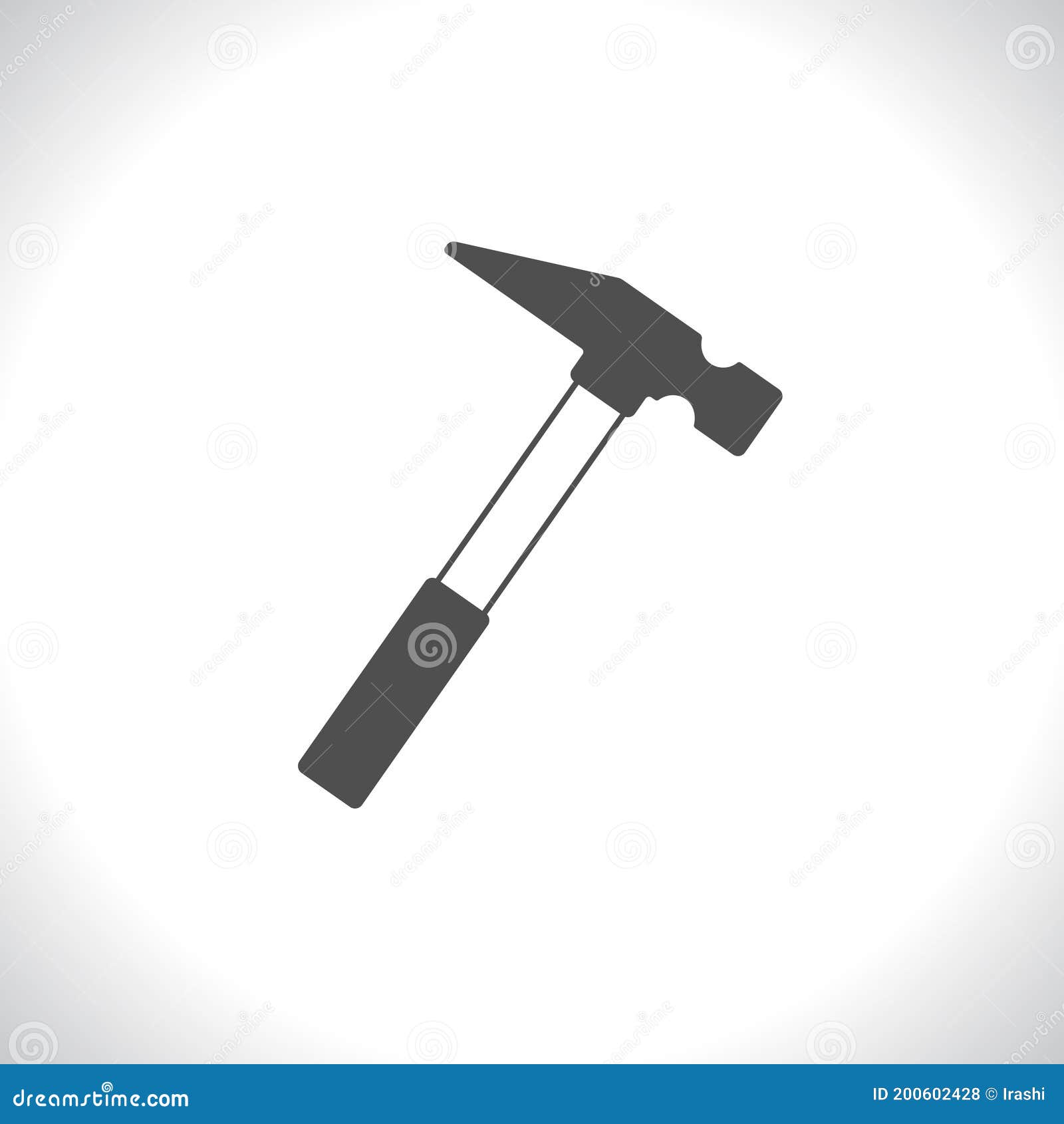 Hammer icon vector design stock vector. Illustration of hammer - 200602428