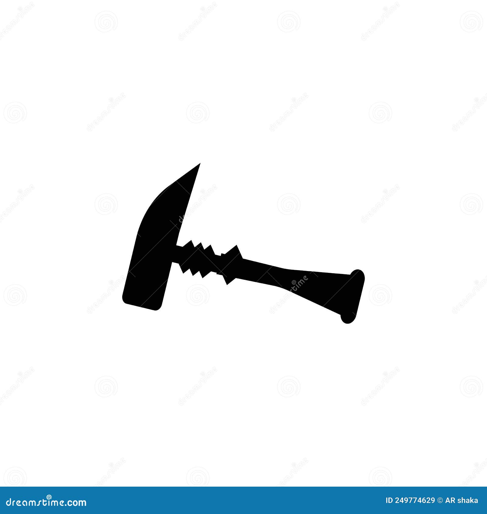 Hammer Icon Logo, Vector Design Stock Vector - Illustration of shape ...